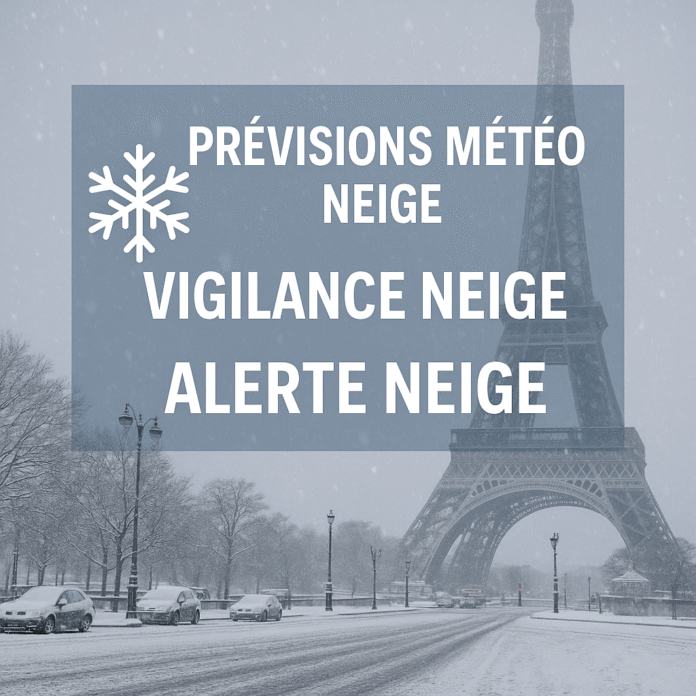 ⚠️ Vigilance neige à Paris