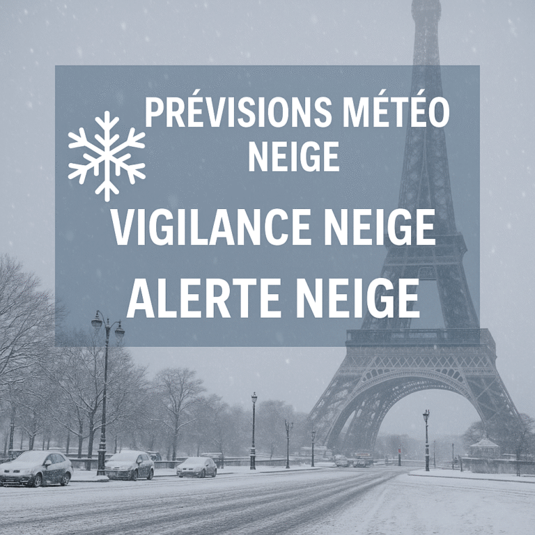 ⚠️ Vigilance neige à Paris